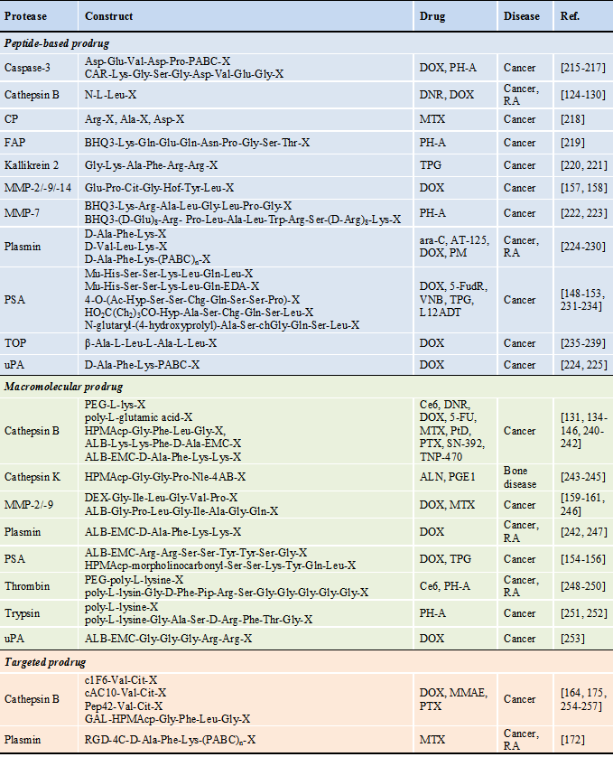 Protease-Activated Drug Development