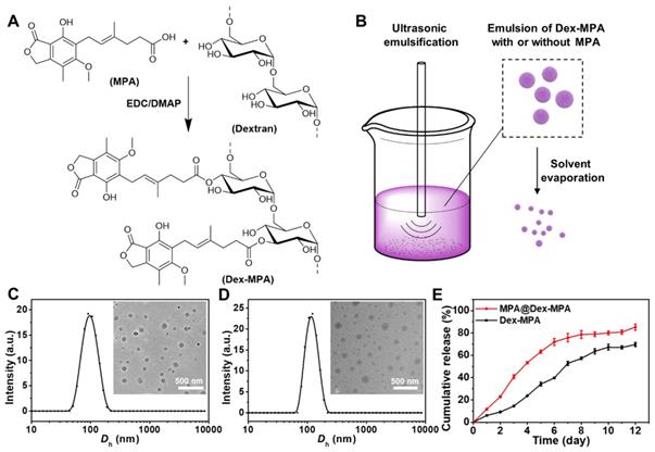 Polysaccharide mycophenolate-based nanoparticles for enhanced ...