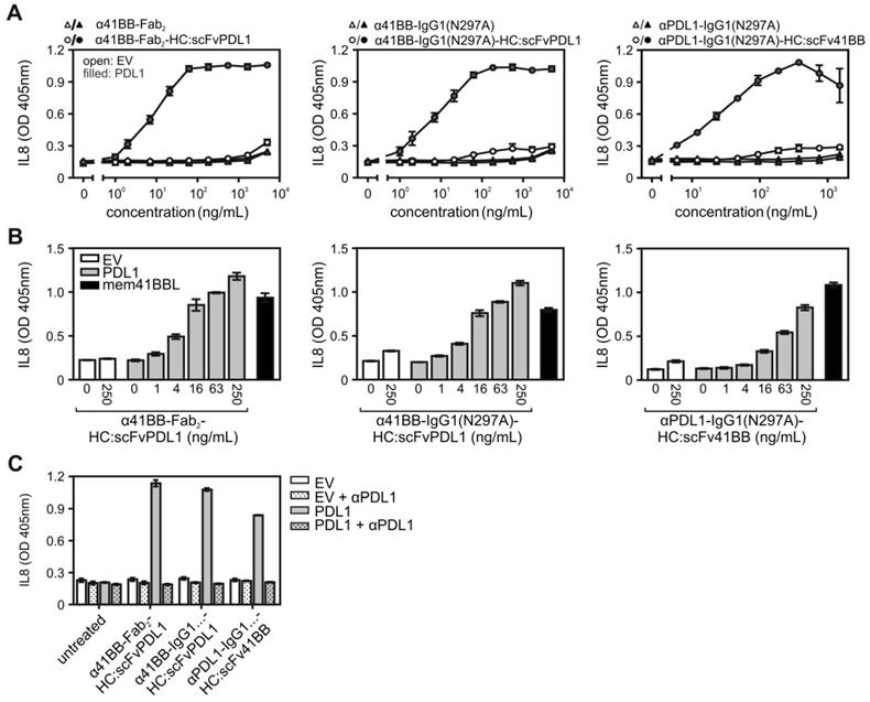 CD40- and 41BB-specific antibody fusion proteins with PDL1 blockade ...